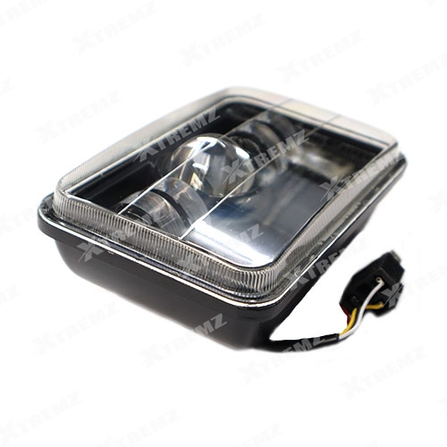 Xtremz ER02 Splendor LED Headlight with Red & Blue DRL Light - White Color