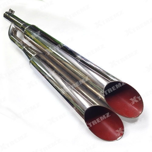 Xtremz Double Pipe Exhaust For Royal Enfield Standard & Classic ...