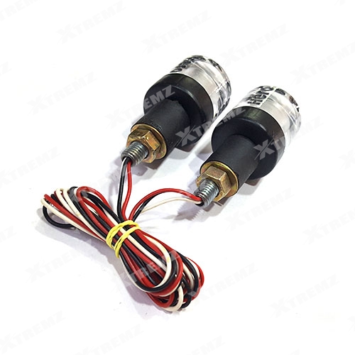 Xtremz Hero Crystal Bar End LED Lights For Hero Bikes - White & Yellow ...