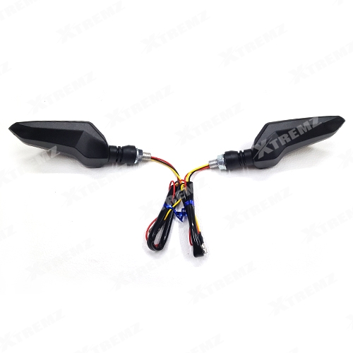 Xtremz D137 Fancy Indicators For Universal Bikes - Yellow & Blue Color