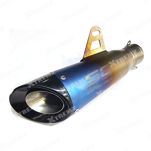 SC Project Cut Exhaust For Universal Bikes - Multi Color