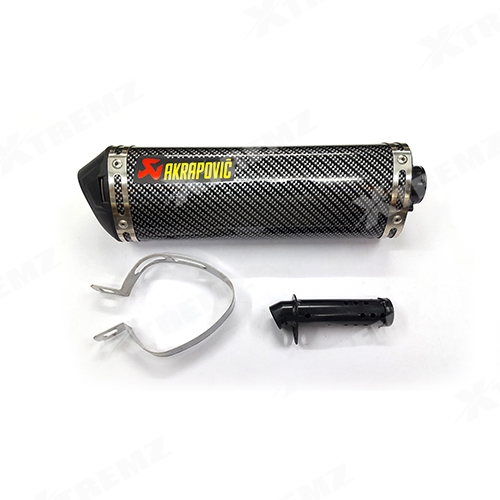 Akrapovic Triangle Exhaust For Universal Bikes - carbon