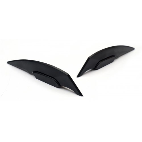 Xtremz Small Aero Fin Spoiler For Universal Bikes & Helmets - Black Color