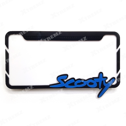 Scooty Front & Rear Number Plate Set - Blue | Xtremz