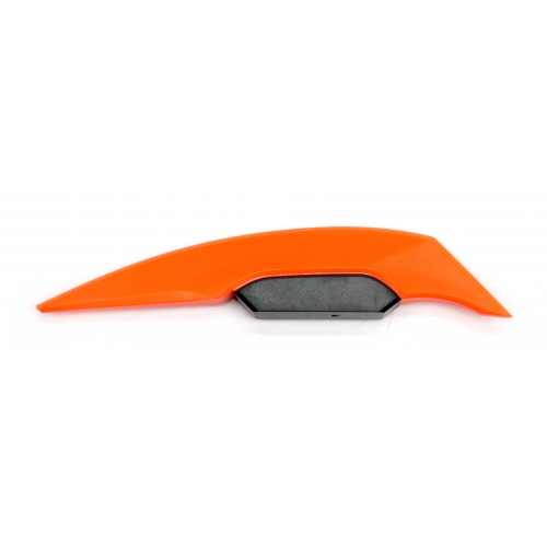 Xtremz Small Aero Fin Spoiler For Universal Bikes & Helmets - Orange Color