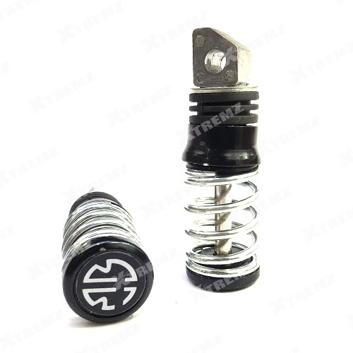 Xtremz Spring Footrest For Universal Bikes - Black Color