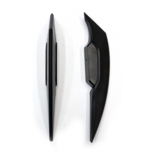 Xtremz Small Aero Fin Spoiler For Universal Bikes & Helmets - Black Color