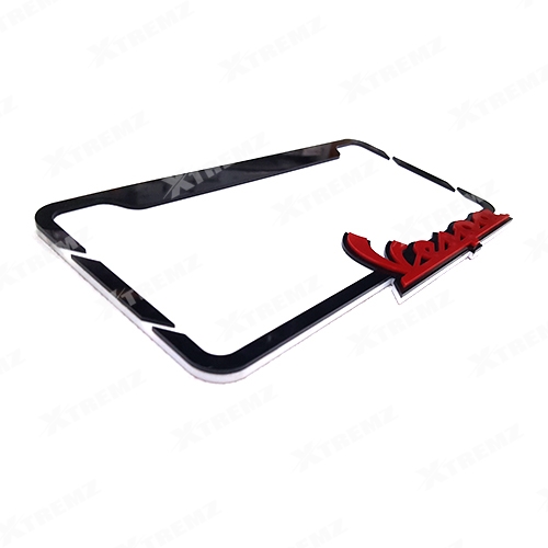 Vespa Front & Rear Number Plate Set - Red | Xtremz