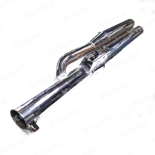 Xtremz Double Pipe Exhaust For Royal Enfield Standard & Classic ...