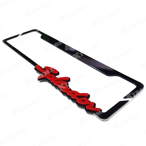 Splendor Front & Rear Number Plate Set - Red | Xtremz