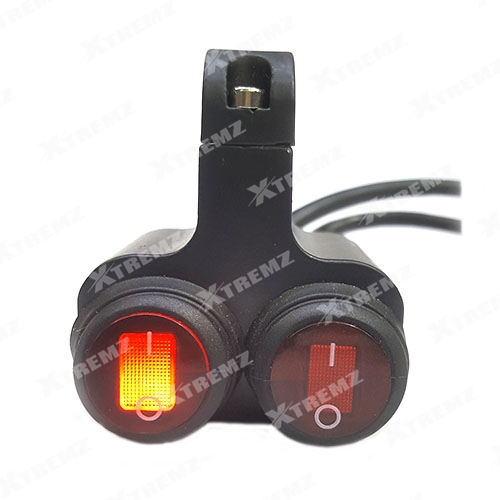 Xtremz Pilot Dual On Off Switch With Led For Universal Bikes