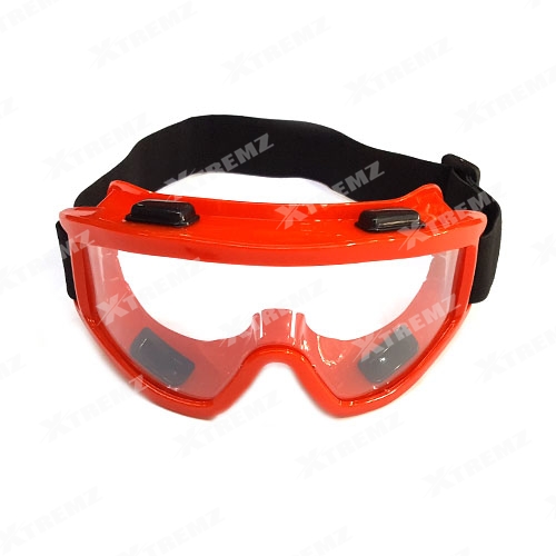 Xtremz Flexible Goggle With Transparent Glass - Red Color
