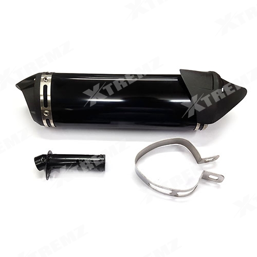 Akrapovic Triangle Exhaust For Universal Bike - Black Color