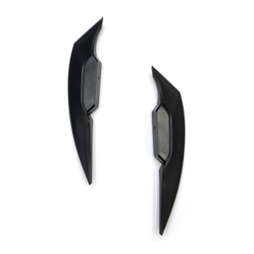 Xtremz Small Aero Fin Spoiler For Universal Bikes & Helmets - Black Color