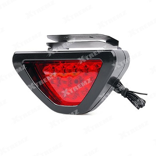 Xtremz Triangle 12 LED Brake Light For Universal Bikes & Cars - Red Color