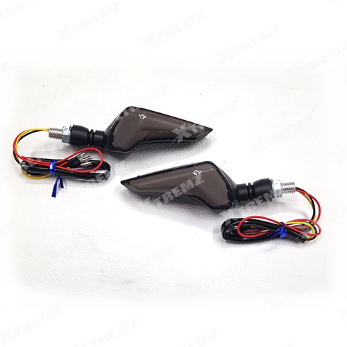 Xtremz D137 Fancy Indicators For Universal Bikes - Yellow & Blue Color