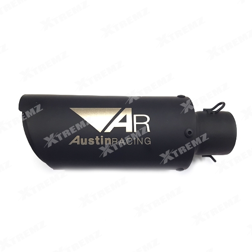 Austin AR Cut Exhaust For Universal Bikes - Black Color
