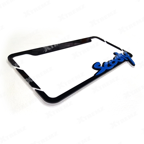 Scooty Front & Rear Number Plate Set - Blue | Xtremz