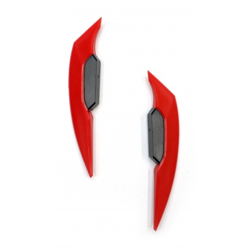 Xtremz Small Aero Fin Spoiler For Universal Bikes & Helmets - Red Color
