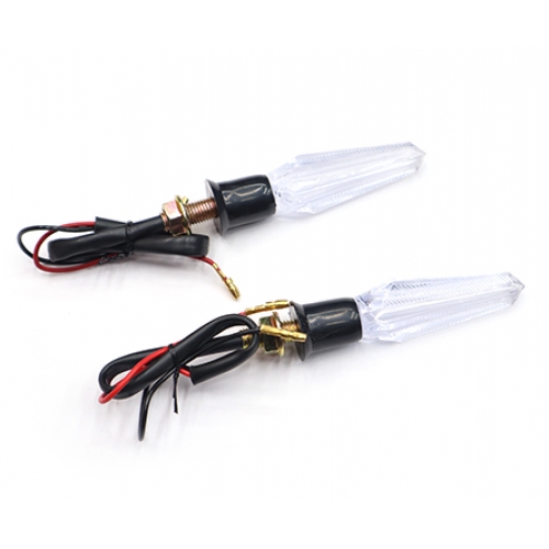 Xtremz Crystal Fancy Indicators For Universal Bikes - Orange Color