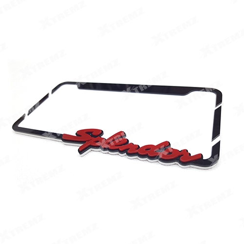 Splendor Front & Rear Number Plate Set - Red | Xtremz